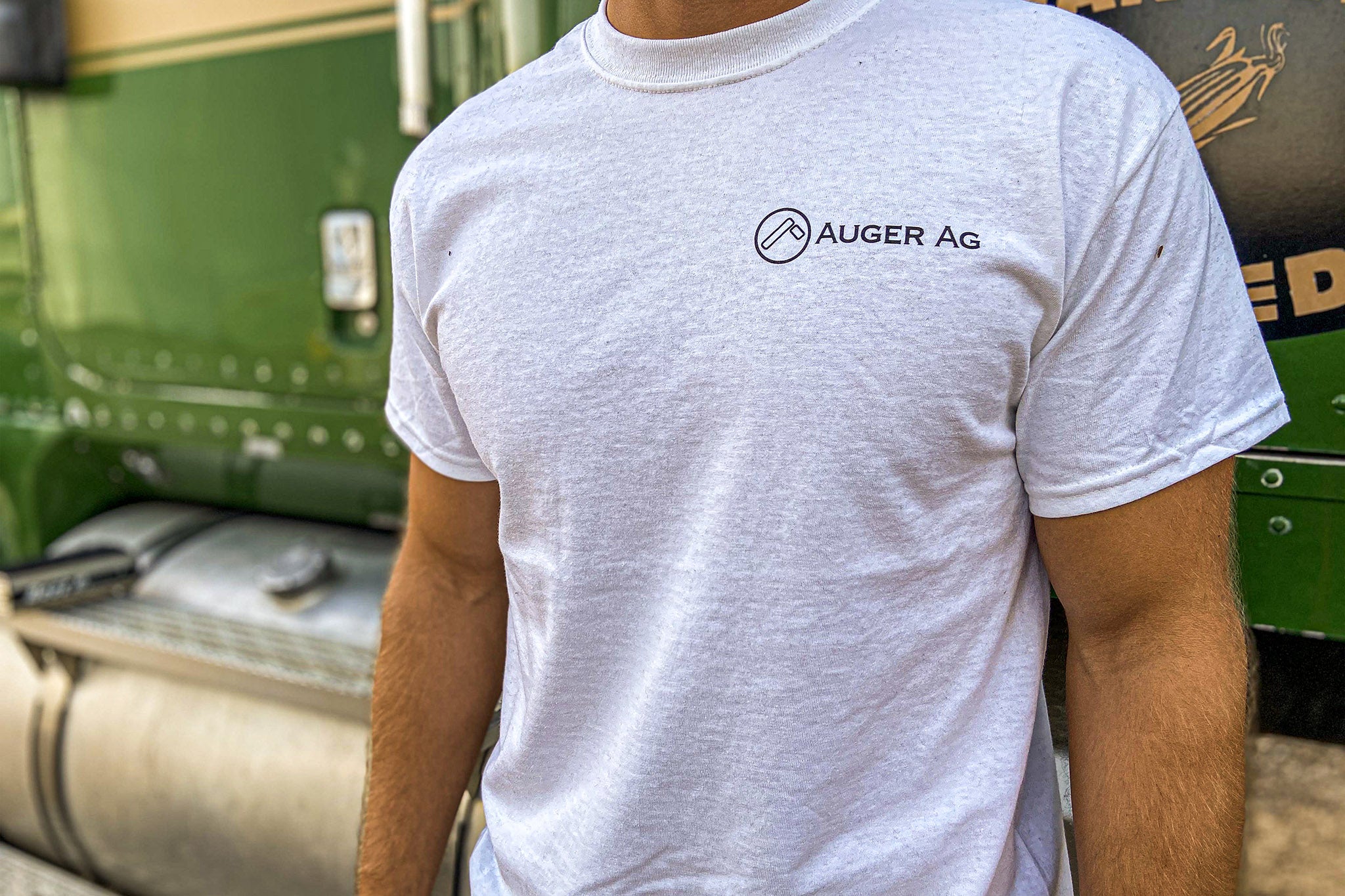 Rugged Classic White T-Shirt – Auger Agriculture